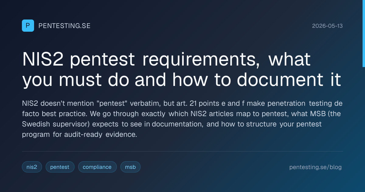 NIS2 pentest requirements, what you must do and how to document it ...